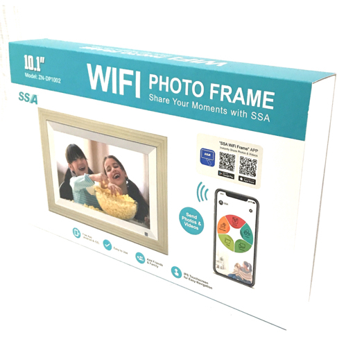 Moonka ZN-DP1002 mnk020-W SSA Wi-Fi Photo Frame 10.1インチ デジタルフォトフレーム 通電 ...