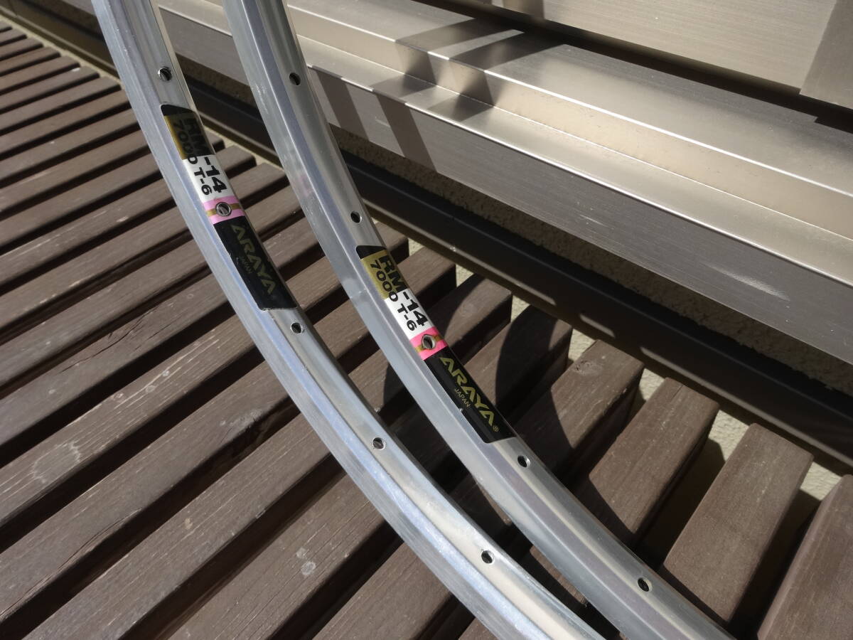 ARAYA RM-14 7000T-6 26インチ MTBリム 32H 2本 内幅14mm外幅19mm 片方 に近い(リム、スポーク)｜売買さ ...