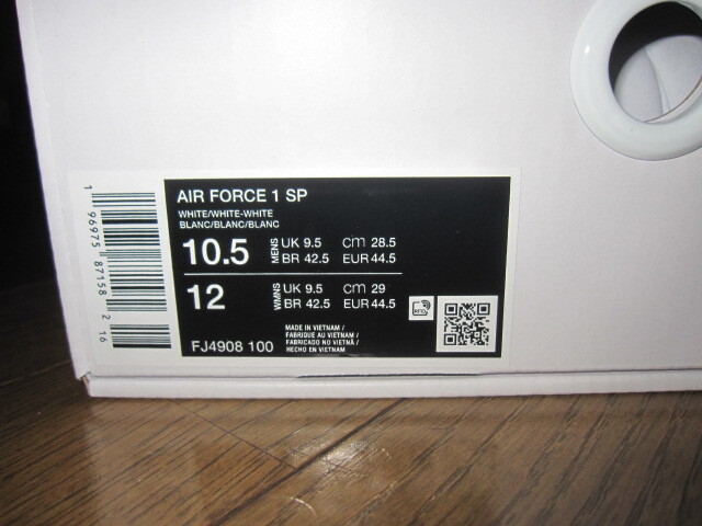 試着のみ 1017 ALYX 9SM × Nike Air Force 1 Low White 28.5cm/UK9.5/US10.5 ...