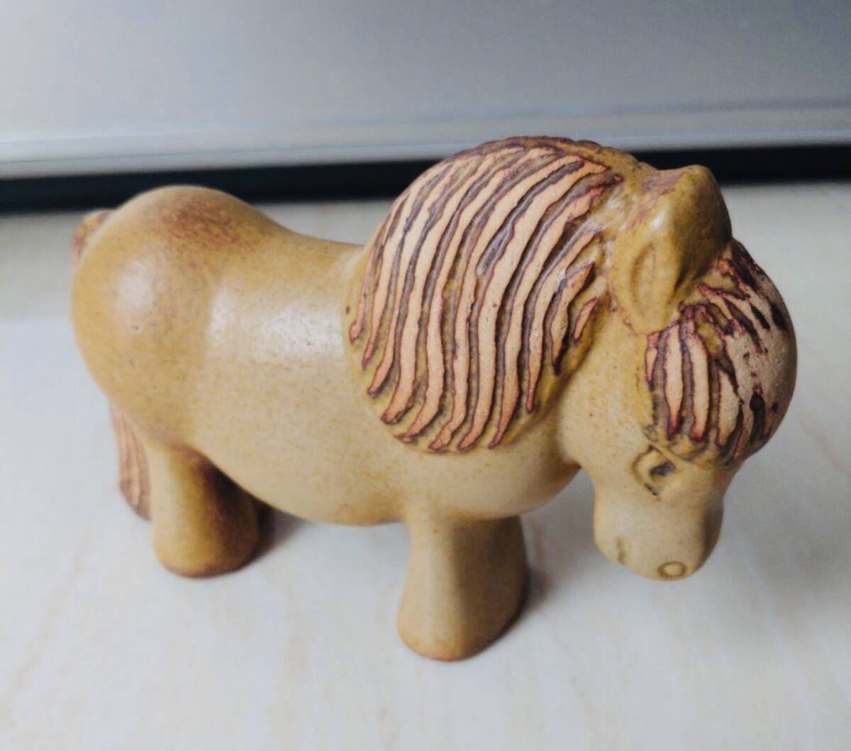 LISA LARSON skansen Pony リサラーソン スカンセン ポニー 馬 置物 北欧インテリア 陶器(アラビア)｜売買された ...