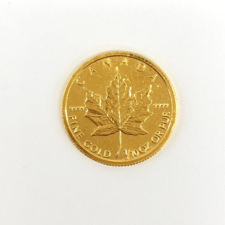 K24 純金 メイプルリーフ金貨 1/10オンス 3.1g CCAY6065(金)｜売買されたオークション情報、yahooの商品情報をアーカイブ公開 - オークファン（aucfan.com）