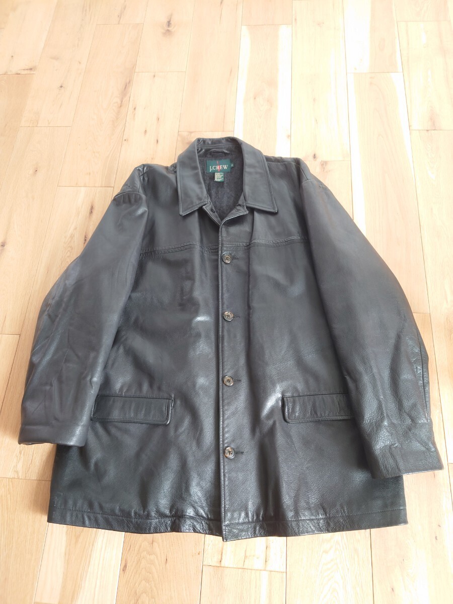 ビンテージ 90s 巨人タグ J.CREW レザー カーコート ブラック 黒(男性用)｜売買されたオークション情報、yahooの商品情報をアーカイブ公開 - オークファン（aucfan.com）