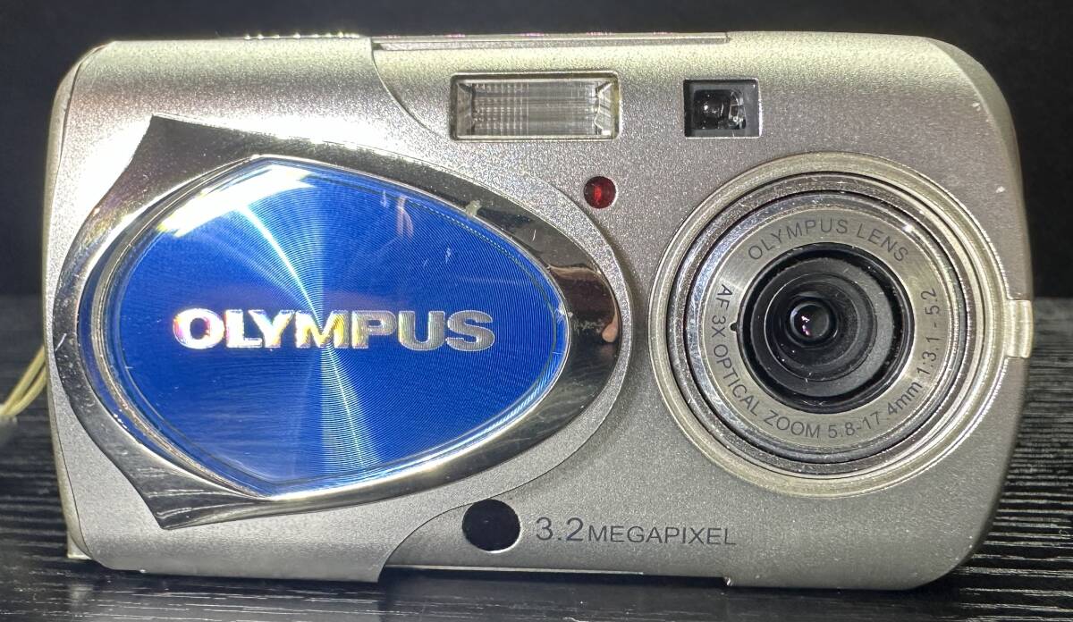 OLYMPUS μ-10 CAMEDIA 3.2 MEGAPIXEL デジカメ / LENS AF 3x OPTICAL ZOOM 5.8-17.4mm 1:3.1-5.2 オリンパス ...