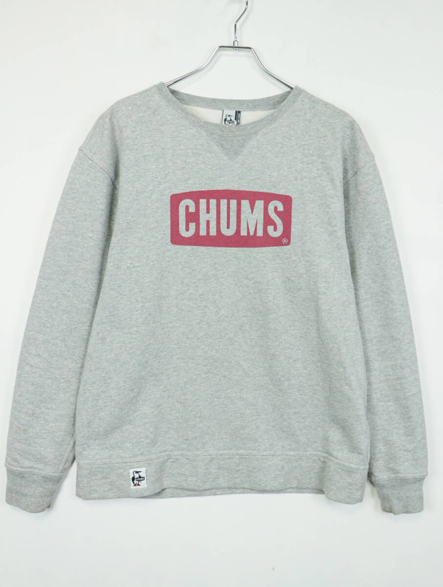 B217/CHUMS/チャムス/コットンスウェットシャツ/ロゴプリント/グレー系/メンズ/Lサイズ(チャムス)｜売買されたオークション情報 ...