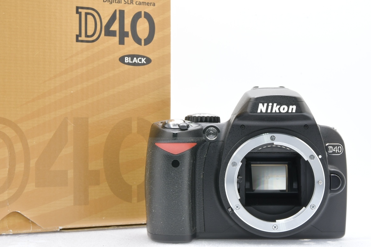 Nikon D40 ボディ + アングルファインダー DR-6 + SPEEDLIGHT SB-27 ニコン デジタル一眼 箱付(ニコン ...
