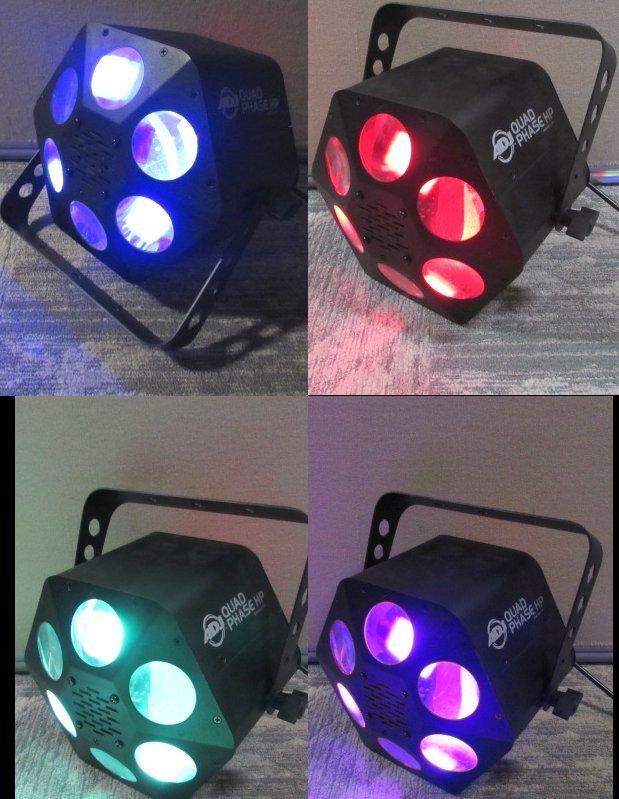 ライティングOK ADJ QUAD PHASE HP LEDムーンフラワーエフェクト スポットライト舞台照明単①(レコーディング、PA機器 ...