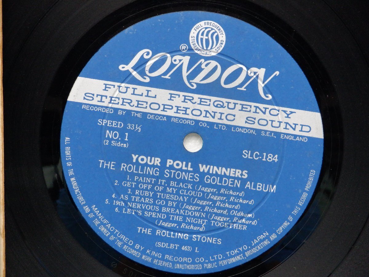 The Rolling Stones ローリング ストーンズ Your Poll Winners: The Rolling Stones Golden Album LP/London ...