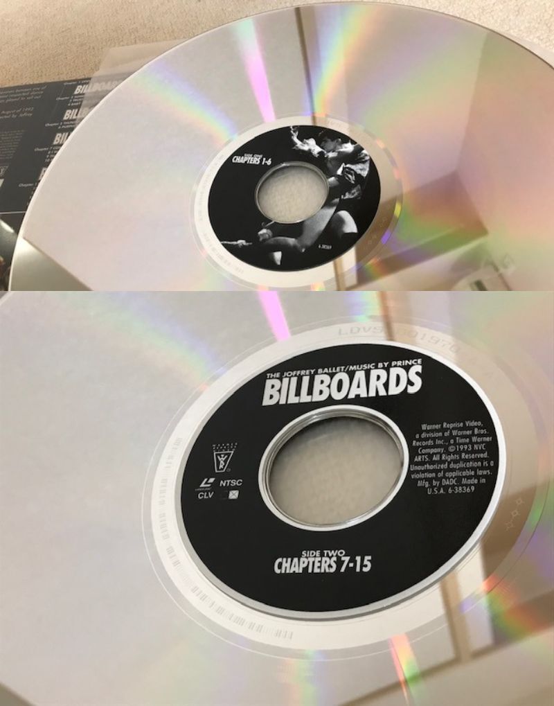 プリンス PRINCE rare LD レーザーディスク THE JOFFREY BALLET/BILLBOARDS/未発表ロングバージョン ...