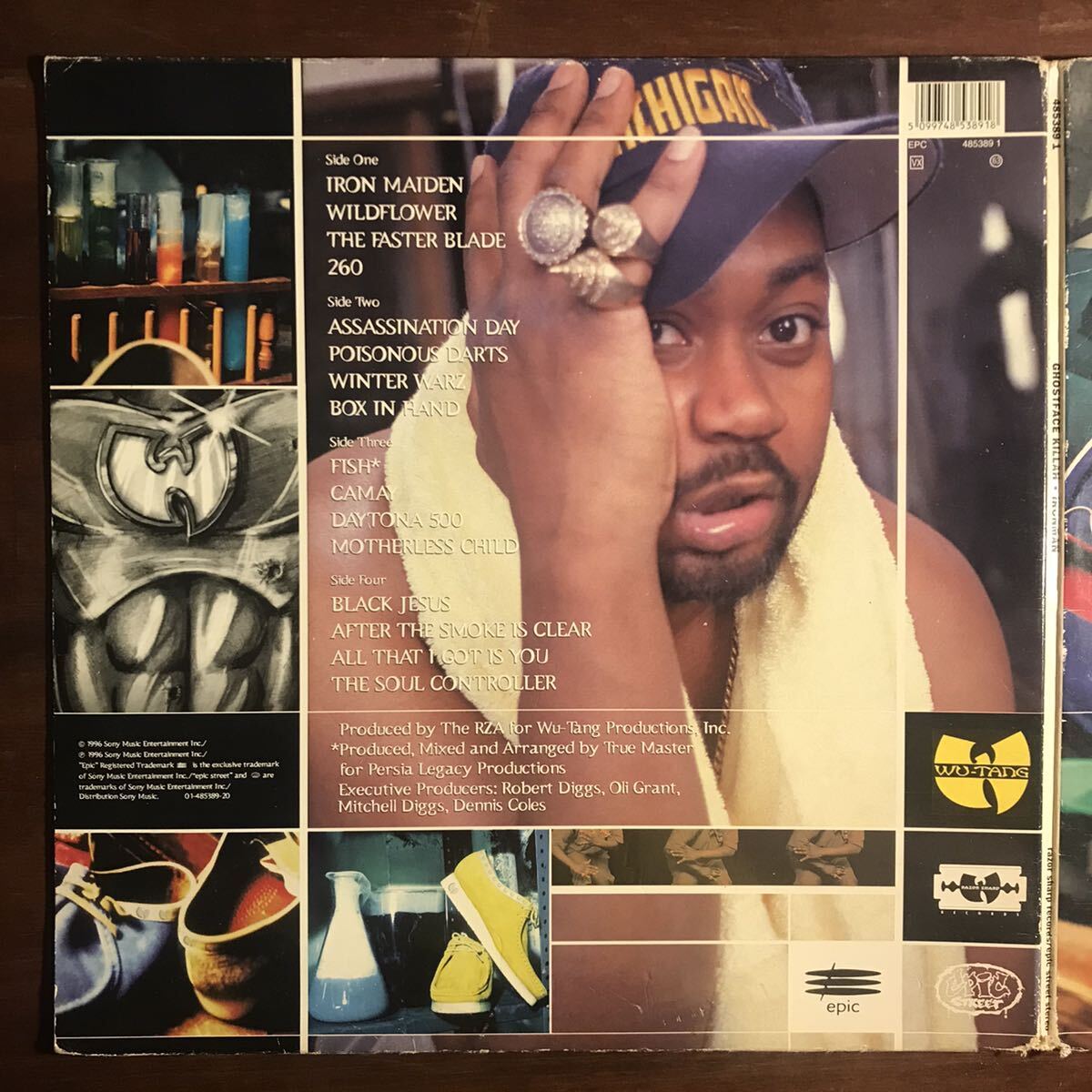 96年 EU Orig 2LP Ghostface Killah featuring Raekwon and Cappadonna - Ironman／RZA Wu Tang Clan ...