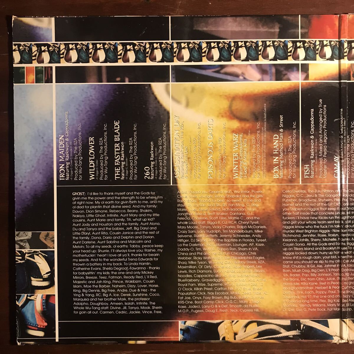 96年 EU Orig 2LP Ghostface Killah featuring Raekwon and Cappadonna ...
