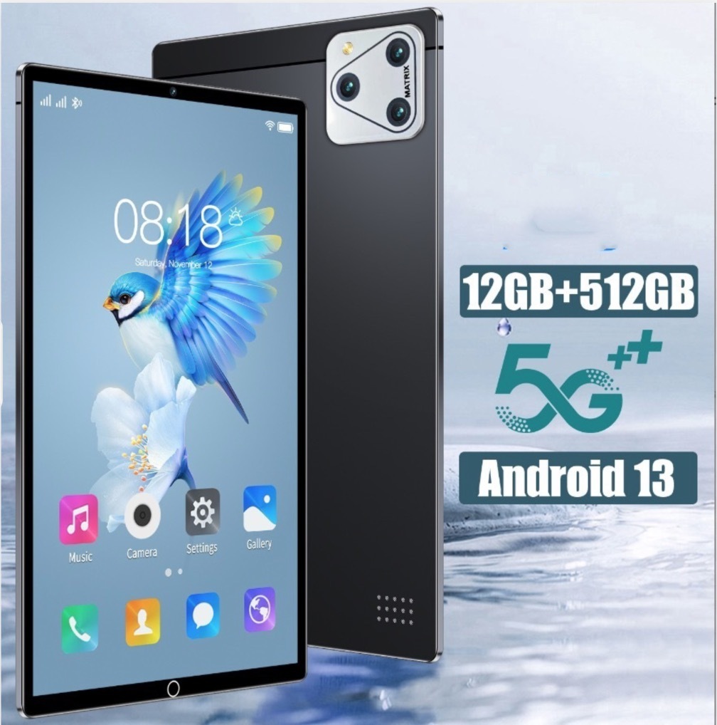 2024年 アンドロイド タブレットPC Android13.0 12+512GB 10.1インチ 本体 wi-fi 5G 15000mAh ネット授業 在宅勤務 電話 ブラック(本体)｜売買 ...