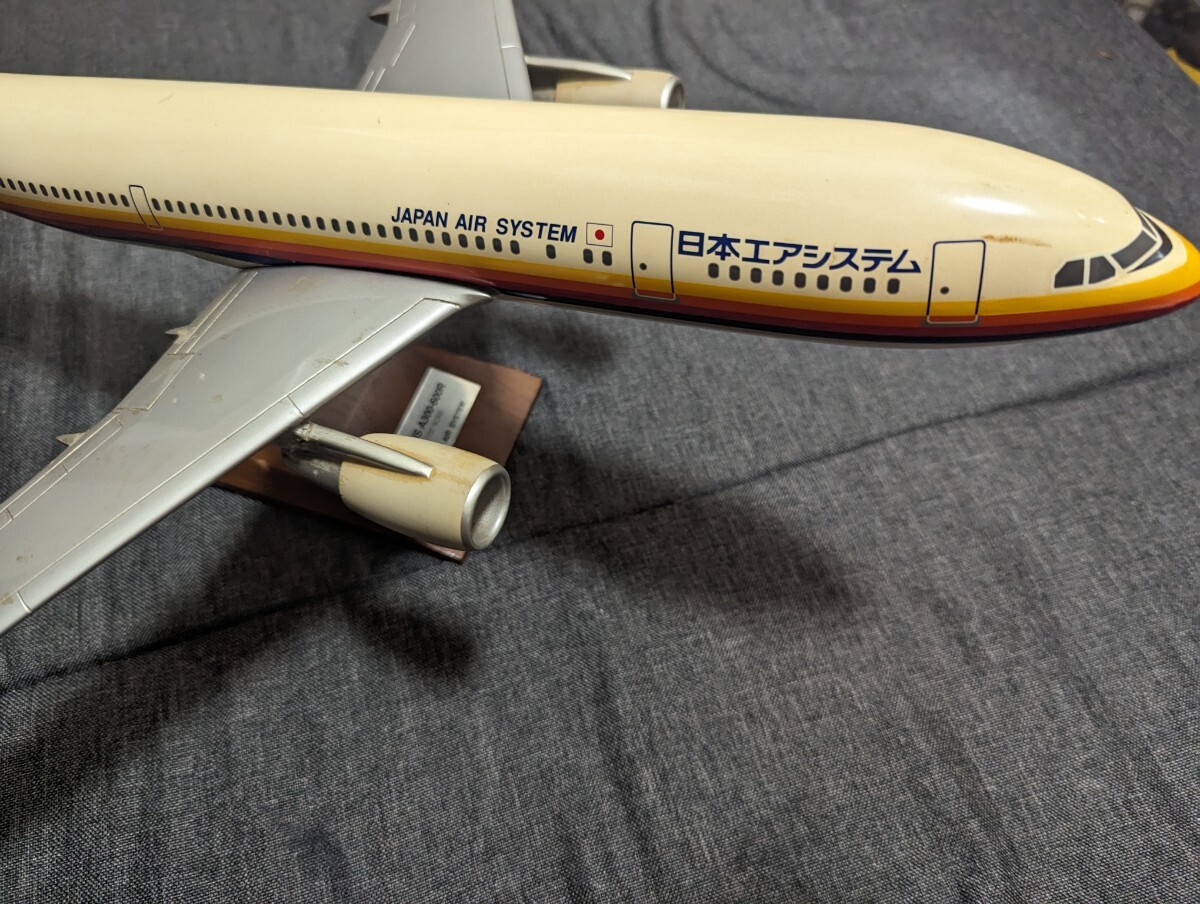 JAS AIRBUS A300-600R 1/100 スケール SCALE PACIFIC MINIATURES 日本エアシステム JAPAN AIR SYSTEM JA8375 模型 飛行機 ...