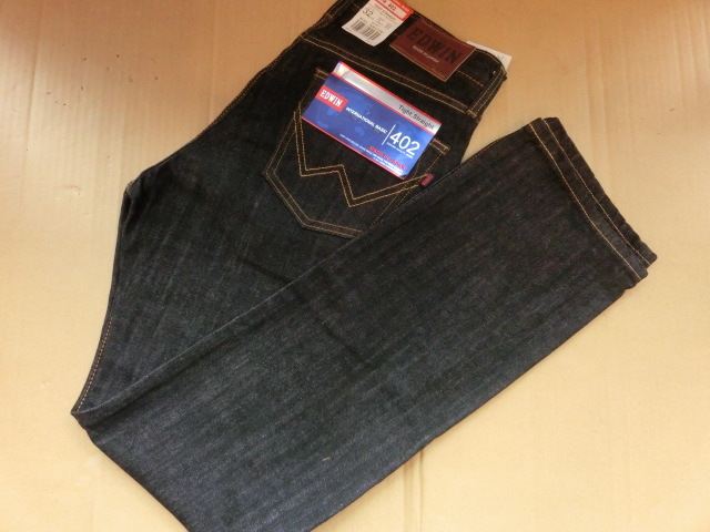 EDWIN/エドウィン 402-401 日本製 ブラック系 W32インチ タイトストレートデニム ジーンズ アメカジ ジーパン MADE IN JAPAN(W32)｜売買されたオークション情報 ...