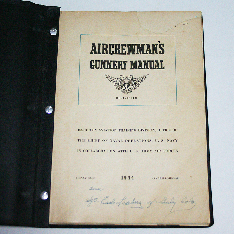 当時ものWW2 1944年 アメリカ陸海軍 Aircrewman's Gunnery Manual Opnav 33-40 Navaer 00 ...