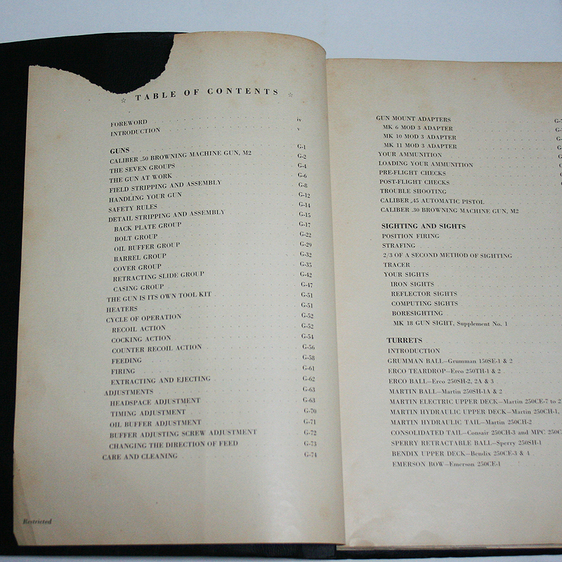当時ものWW2 1944年 アメリカ陸海軍 Aircrewman's Gunnery Manual Opnav 33-40 Navaer 00 ...