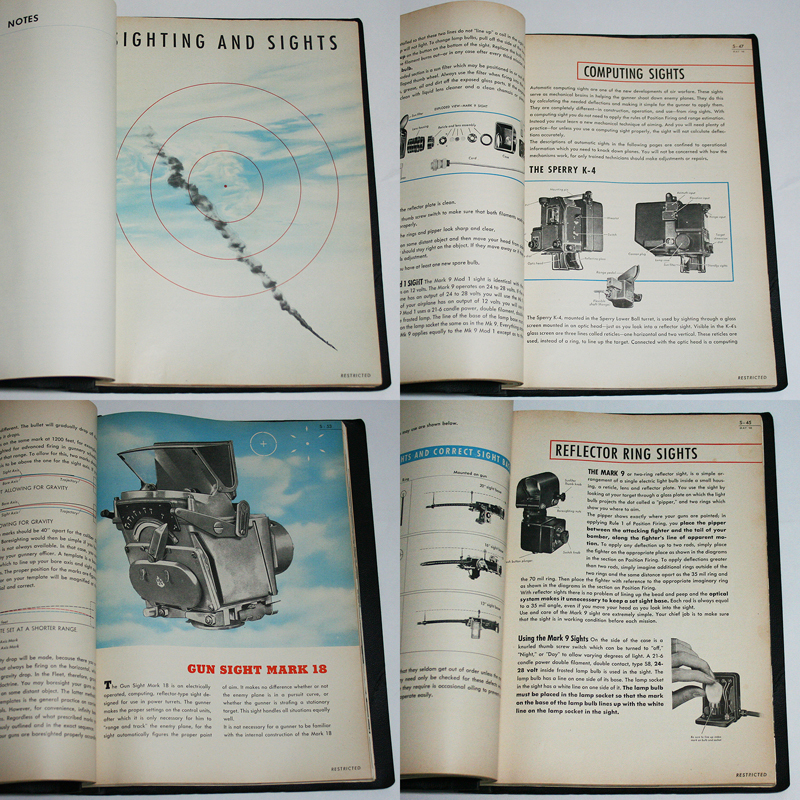当時ものWW2 1944年 アメリカ陸海軍 Aircrewman's Gunnery Manual Opnav 33-40 Navaer 00 ...