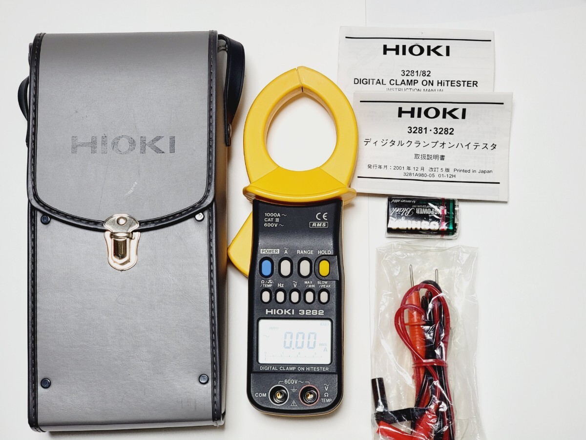 HIOKI 日置電機デジタルクランプオンハイテスタ 3282 日本製 電力 測定器 取扱説明書 電池付き 付(電気計測器)｜売買された ...