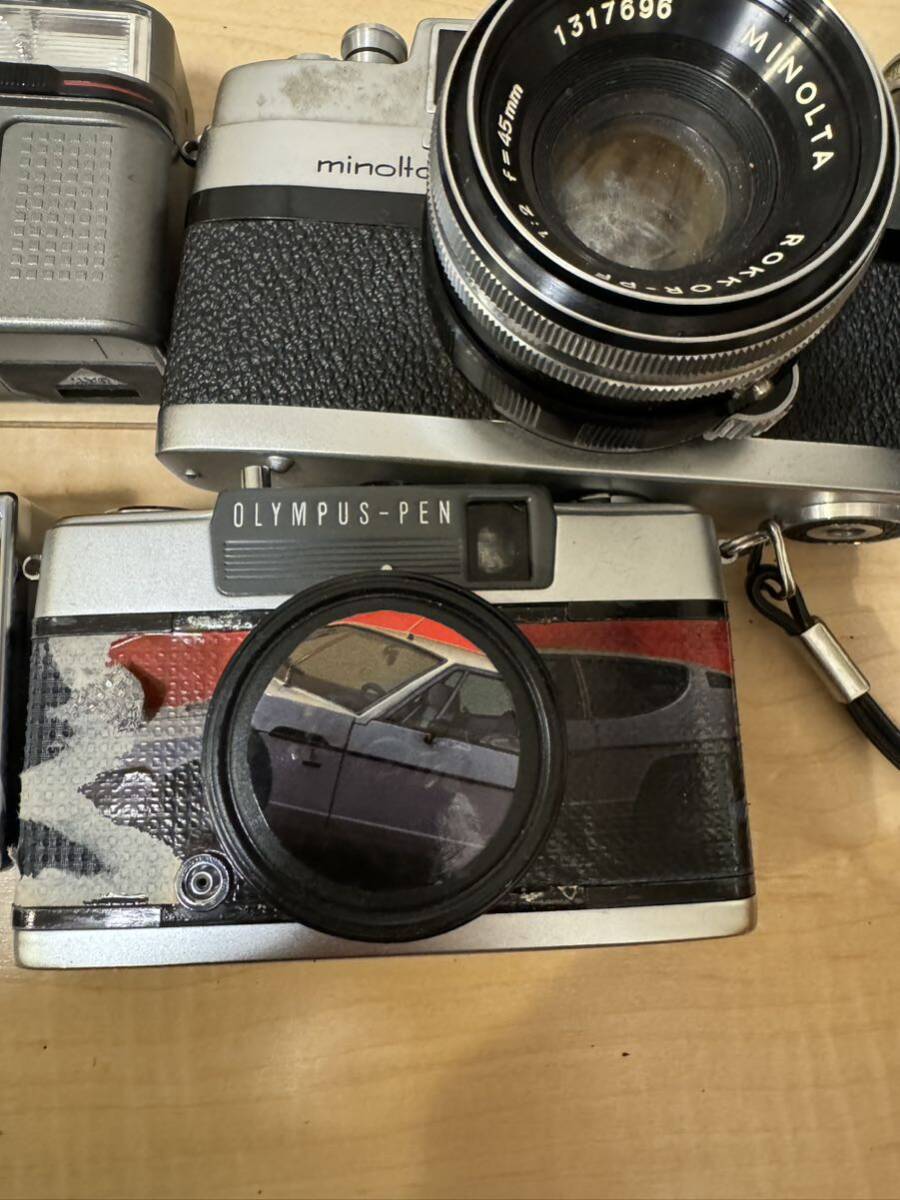 カメラ 7点 まとめ RICOH MINOLTA FUJIFILM OLYMPUS V2 MyPORT SUPER ZOOM FF-3D AF ...