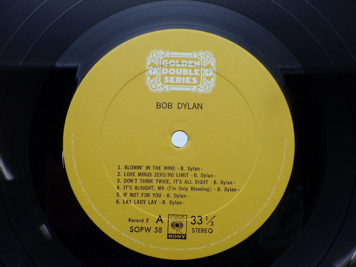 Bob Dylan Golden Double Series LP 12インチ /CBS/Sony SOPW 57-58 /洋楽ロック(Bob ...