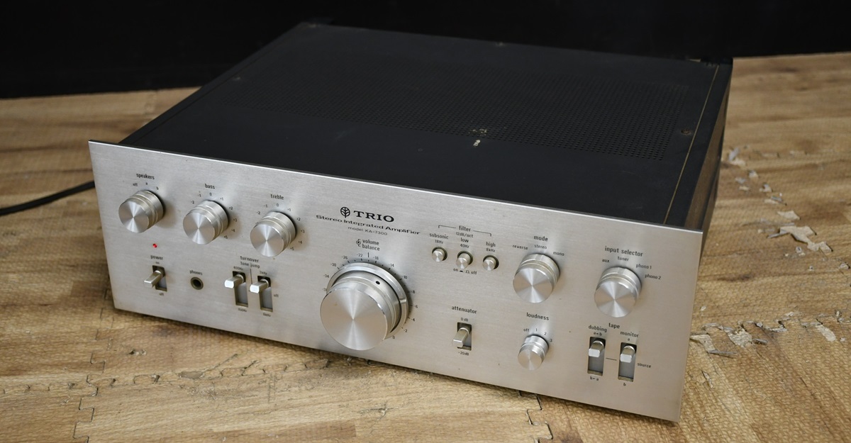KY8-44 TRIO トリオ プリメインアンプ KA-7300 通電OK 現状品(一般)｜売買されたオークション情報、yahooの商品情報を ...