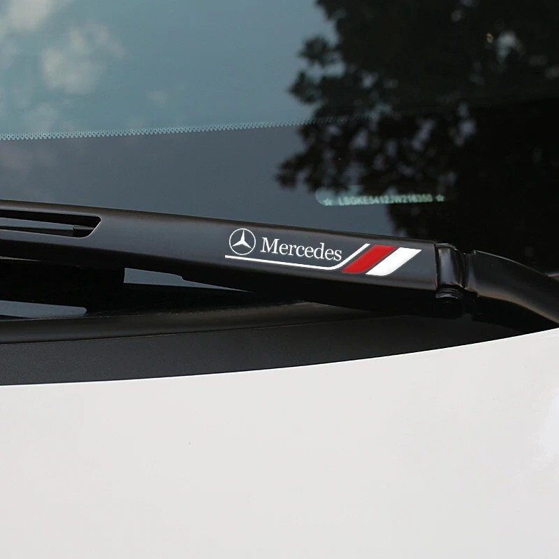 メルセデスベンツ ワイパーブレード用 ステッカー 2P GLA GLB GLC GLE GLK GLS CLA CLS ML W204 W205 W212 W213 W201 W202 ...
