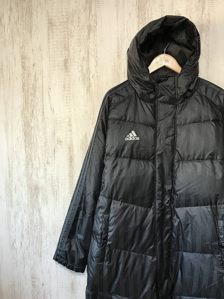 326 ダウンベンチコート adidas アディダス ロングダウンジャケット 黒 XO(ジャンパー、ブルゾン)｜売買されたオークション情報、yahooの商品情報をアーカイブ公開 ...
