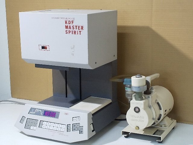 1円スタート デンケン ポーセレンファーネス KDF MASTER SPIRIT タイプJ100 / 真空ポンプ KD-VP 歯科技工 動作 ...