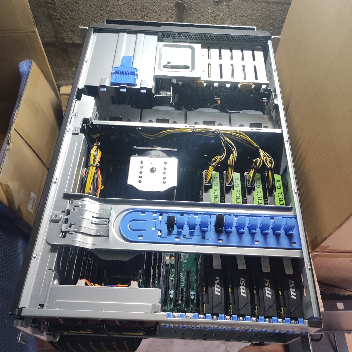 SUPERMICRO 747-20 GTX 1080 ti 11GB AERO ×4台 メモリ192GB/SSD240GB/HDD2TB ...