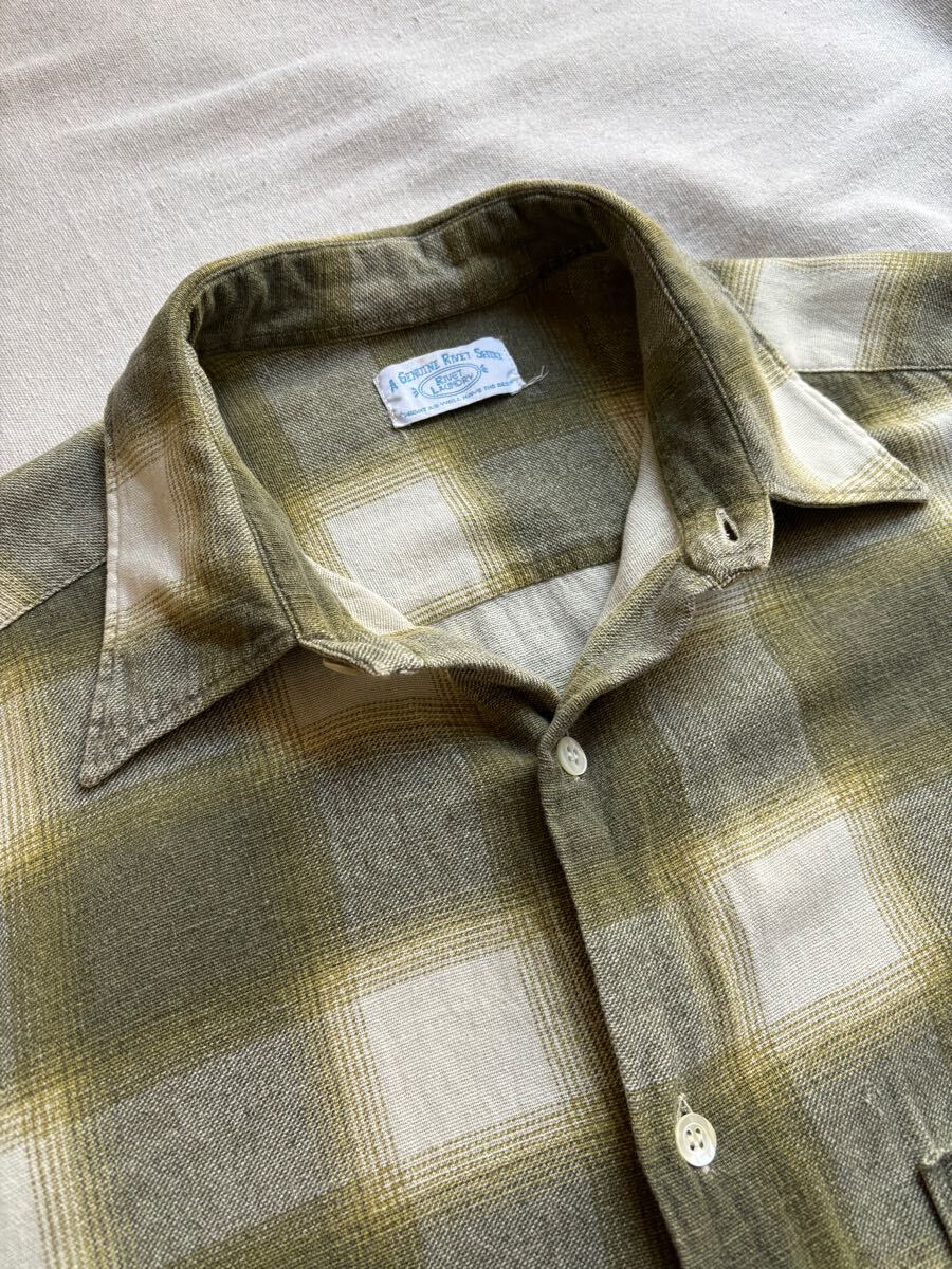 イタリア製 Vintage オンブレ チェック シャツ / L コットン ベージュ カーキ グリーン ユーロ ビンテージ T4-12013-9475(Lサイズ)｜売買されたオークション情報 ...