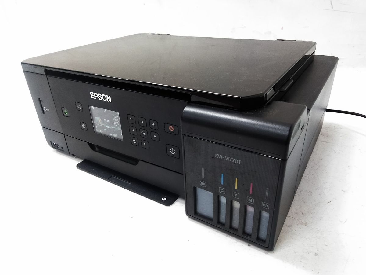 エプソン EPSON EW-M770T 大容量インクタンク搭載 A4カラーインクジェット複合機 エコタンク 1225-30 〒@140 ...