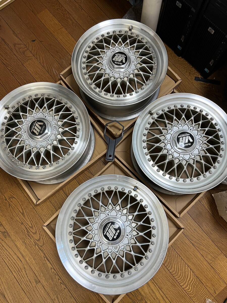 レイズ ボルクレーシング Gr-A 15インチ 6.5J ＋44 4本 良品 レンチ付属 rays volk Gr.A VR グループA(社外 ...