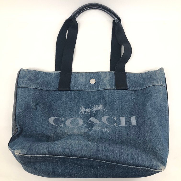COACH コーチ デニムハンドバッグ トートバッグ K2077-F67415 DAANE003(ハンドバッグ)｜売買されたオークション情報 ...