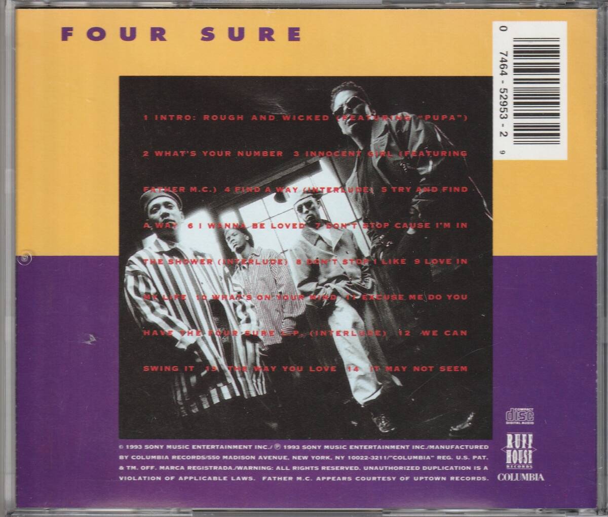 CD R&B/SOUL FOUR SURE／We Can Swing It／1993年／New Jack Swing／JUICY 2 Guy ...