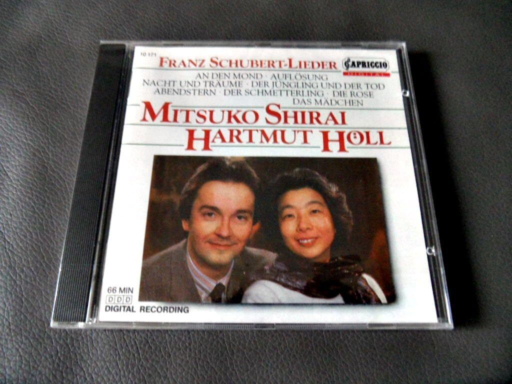 独CD Mitsuko Shirai Hartmut Holl Schubert: Ausgewahlte Lieder nach Verschiedenen Dic 10171 ...
