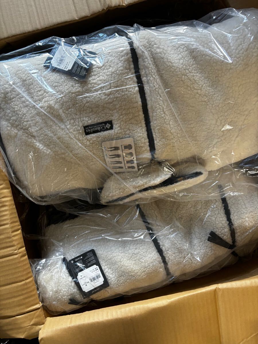 Columbia x ATMOS LAB Powder Keg TM Text Reversible Fleece Jacket コロンビア ...
