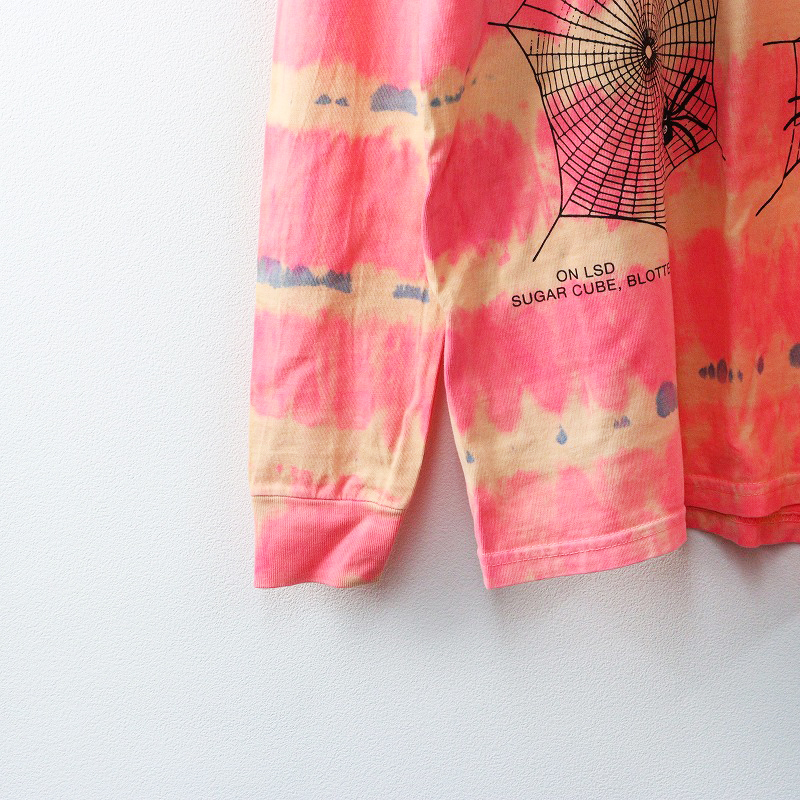 2017SS STUSSY × CPFM CACTUS PLANT FLEA MARKET tie dyeing long T-shirt M/pink ステューシー コラボ ...