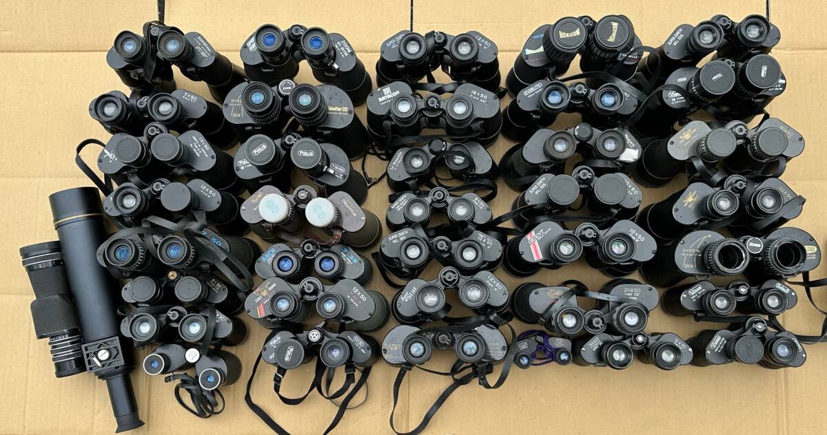 A8230 ジャンク 双眼鏡 単眼鏡 40本まとめてSUPER ZENITH/Vision/EAGLE CROWN/Vixen/TELSTAR/HORIZON/Fokus/ARCH ...