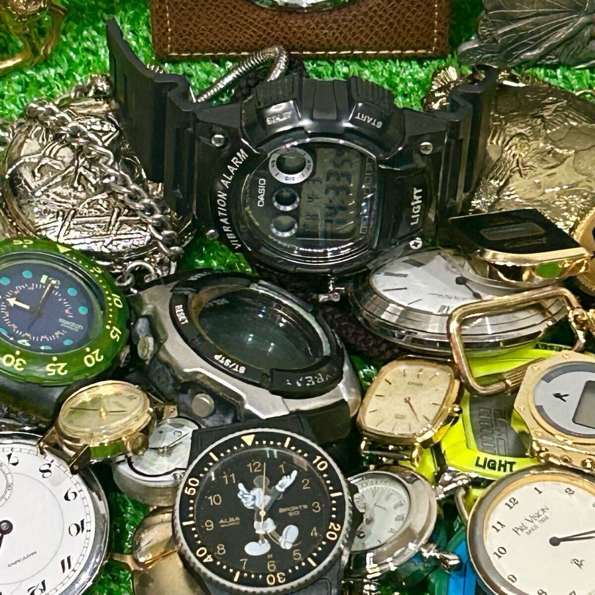 CASIO カシオ CITIZEN シチズン SWATCH など 時計 懐中時計 フェイス など まとめ売り 30点以上 合計35点 ジャンク品 A304(その他)｜売買されたオークション情報 ...