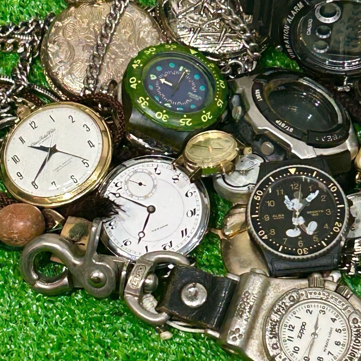 CASIO カシオ CITIZEN シチズン SWATCH など 時計 懐中時計 フェイス など まとめ売り 30点以上 合計35点 ジャンク品 A304(その他)｜売買されたオークション情報 ...