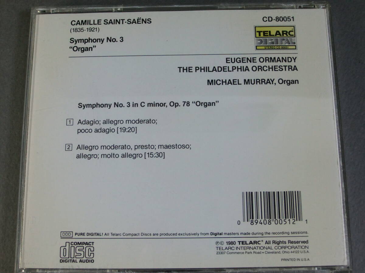 米TELARC CD オーマンディ マレイ / サン＝サーンス：交響曲第3番 オルガン(交響曲)｜売買されたオークション情報、yahooの商品 ...