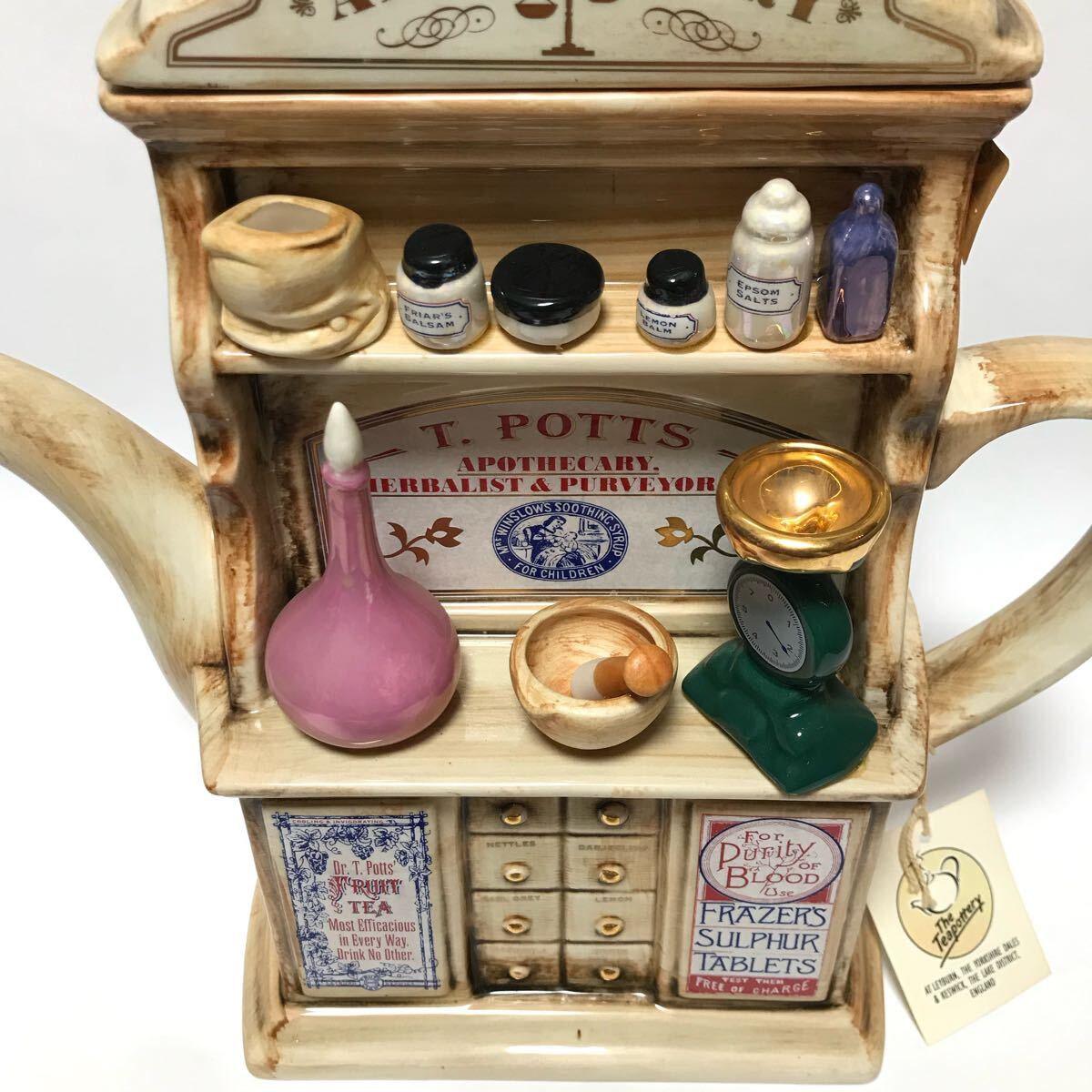 イングランド製 Teapottery 陶器製 ティーポット / ティーポッタリー ドラッグストア イギリス 英国 茶器 食器(ポット)｜売買さ ...
