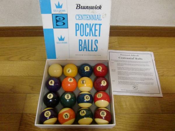 ビリヤード Brunswick Centennial Pocket Balls 球ボール(ビリヤード)｜売買されたオークション情報、yahooの商品情報をアーカイブ公開 - オークファン ...