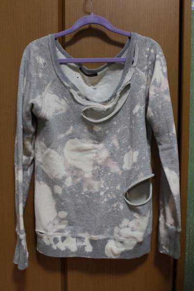 古着屋購入 ダメージクラッシュスウェット 検：RNA/WWL/x-girl(Mサイズ)｜売買されたオークション情報、yahooの商品情報を ...