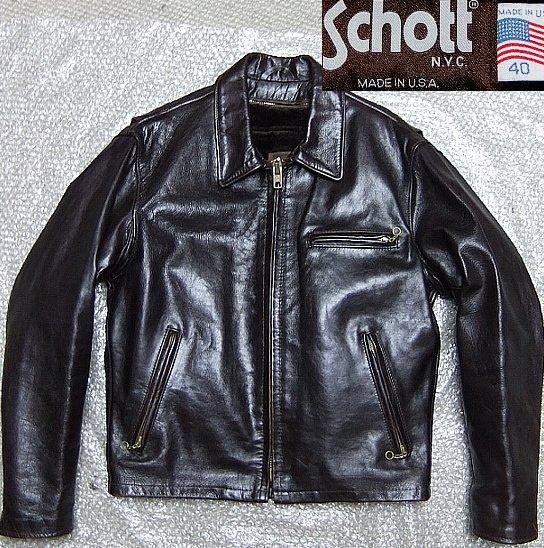 良品 schott 40 642 シングルライダース ショット(ライダースジャケット)｜売買されたオークション情報、yahooの商品情報をアーカイブ公開 - オークファン（aucfan.com）