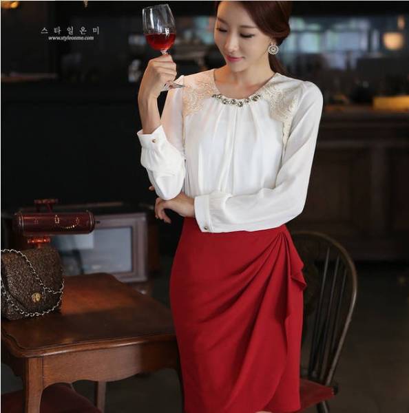 長袖レースシャツ ブラウス 秋冬 新作 レディース 2393-2-XL(XLサイズ以上)｜売買されたオークション情報、yahooの商品情報をアーカイブ公開 - オークファン（aucfan.com）