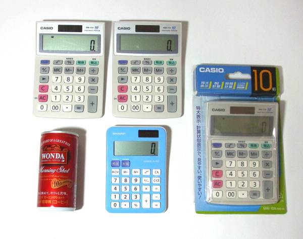 ：電卓 4個 カシオ MW-10A ×3個 シャープ EL-760T ×1個(カシオ)｜売買されたオークション情報、yahooの商品情報をアーカイブ公開 - オークファン（aucfan.com）