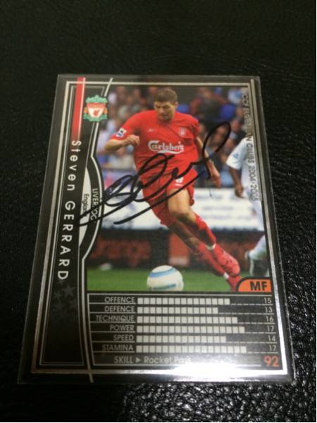 WCCF 0405 優良黒 ジェラード 直筆サイン入り 2点落札(レアカード)｜売買されたオークション情報、yahooの商品情報をアーカイブ公開 - オークファン（aucfan.com）