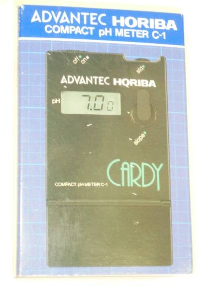 I367 ADVANTEC HORIBA コンパクト pHメーター CARDY C-1(環境測定器)｜売買されたオークション情報、yahooの ...