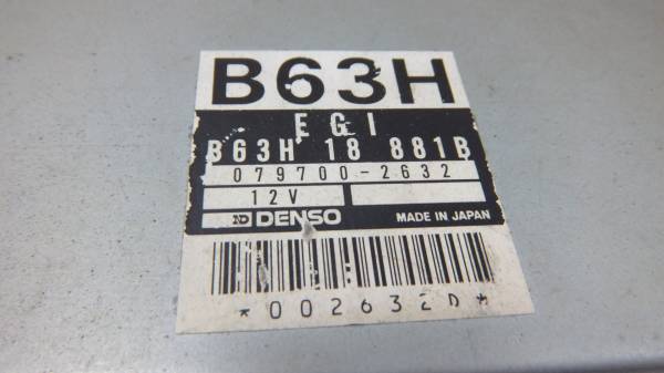 NA6CE ロードスター エンジンコンピュータ ECU B63H 18 881B 5F(マツダ用)｜売買されたオークション情報、yahooの ...