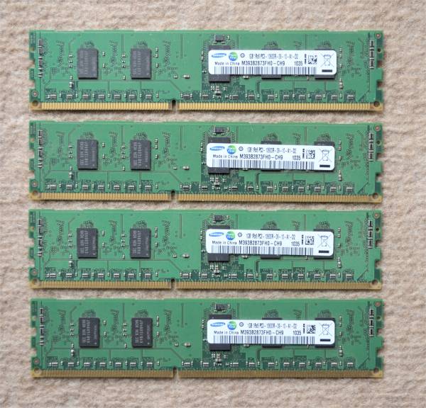 02 SAMSUNG 1GB 1Rx8 PC3-10600R-09-10-A1-D2 ECC 4枚(1GB)｜売買されたオークション情報、yahooの商品情報をアーカイブ公開 - オークファン ...
